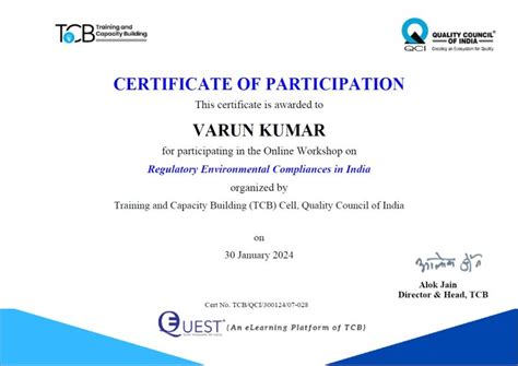 Varun Kumar On Linkedin I Am Honored To Share That I Have Received The Certificate Of…