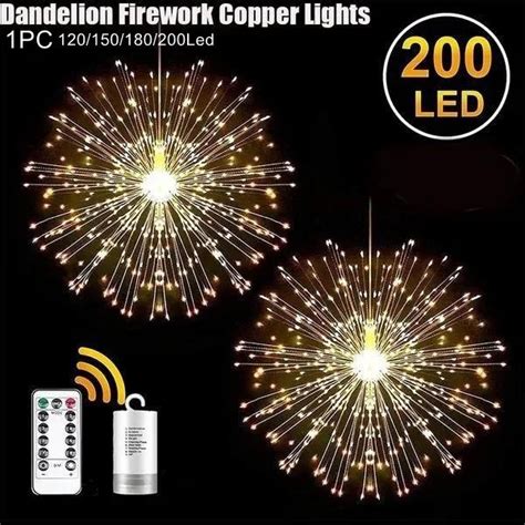 200180150120 Led Fireworks Lamp Explosion Ball Lamp String Lights