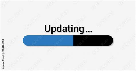Update Bar Progress Computer Screen Animation Loop Isolated On White