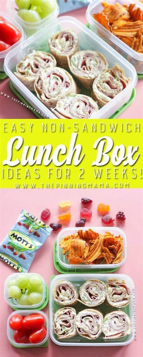 Hawaiian Roll Up Lunch Box Idea Just One Of 2 Weeks Worth Of Non