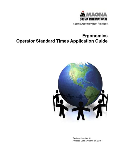 Operator Standard Times Application Guide V1 Pdf Hand
