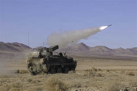 Us Army Conducts First Stinger Missile Launch From Stryker M Shorad