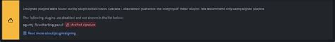 Plugin Shows Up As Unsigned In Grafana V752 · Issue 285 · Algenty