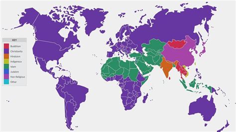 Examples Of Indigenous Religions World Religions Map Pbs