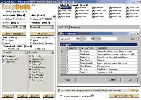 Eazycode Automatically Generates Vbnet Gui Code