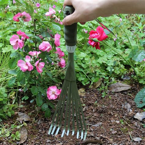 1pcs Nine Teeth Grass Rake Sapless Leaf Garden Too Vicedeal