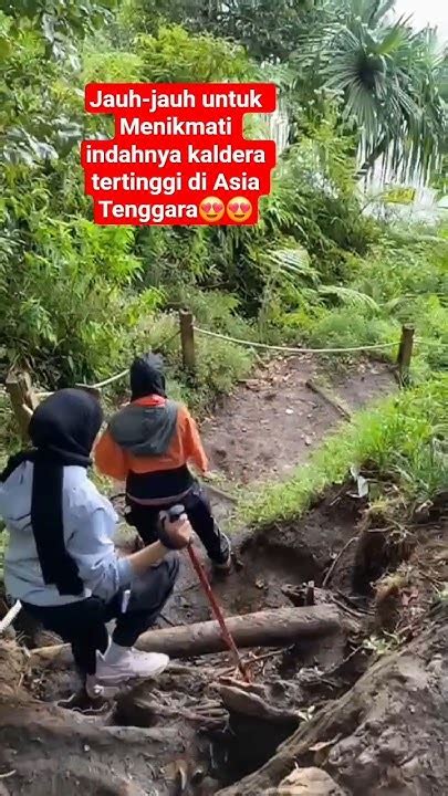 Sensasi Kaldera Tertinggi Di Asia Tenggara Gunung Tujuh Punya Naikgunung Gunung Kaldera Youtube