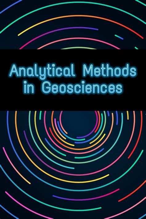 Analytical Methods In Geosciences Simple Book Publishing