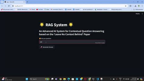 Renuka Sri Annem On Linkedin Ai Ragsystem Contextualqa