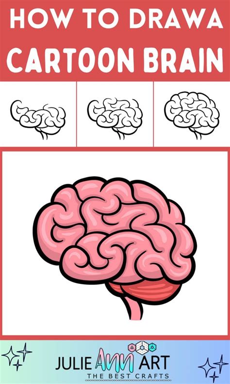 12 Easy Brain Drawings With Step By Step Guides The Julie Art