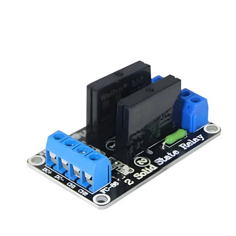 2ch 24v Solid State Relay Module Ssr Dc Control 250v 2a
