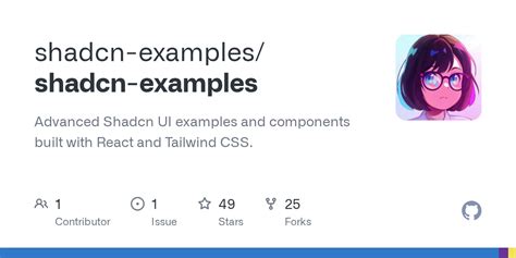 Github Shadcn Examplesshadcn Examples Advanced Shadcn Ui Examples And Components Built With