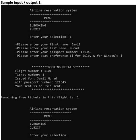 Solved Problem 2 Airline Ticket Booking System Prototype