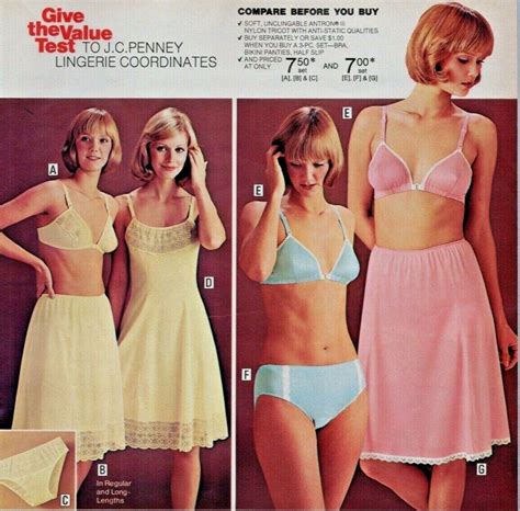 1970s Vintage Catalog Lingerie Underwear Bras Pantyhose Photo