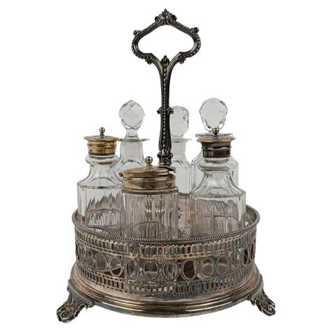Fine Antique Victorian Silver Plated Six Bottle Cruet Set At 1stdibs