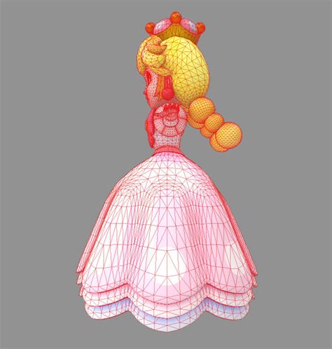 Peach Peachette 3d Model Turbosquid 1332702