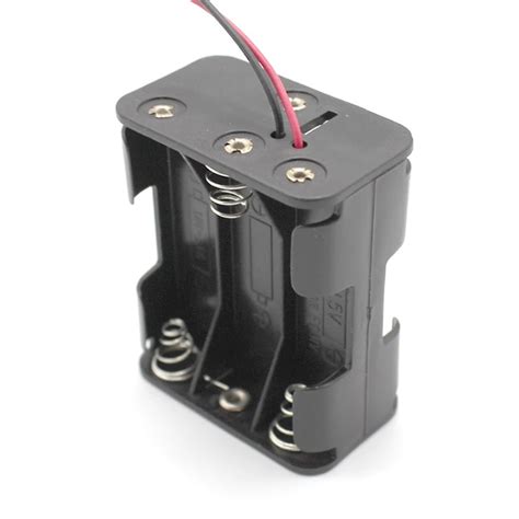 Black Aa Battery Holder Box Case With Switch New Aa A Battery Holder Box Case V