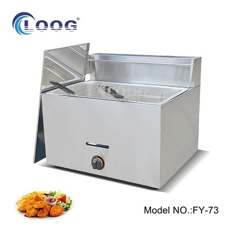 Wholesale Price Kitchen Equipment Stainless Steel Lpg Gas Deep Fryer