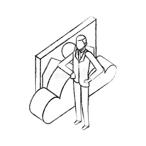 Data Network Businessman Concept Stock Illustration Illustration Of System Network 146017833