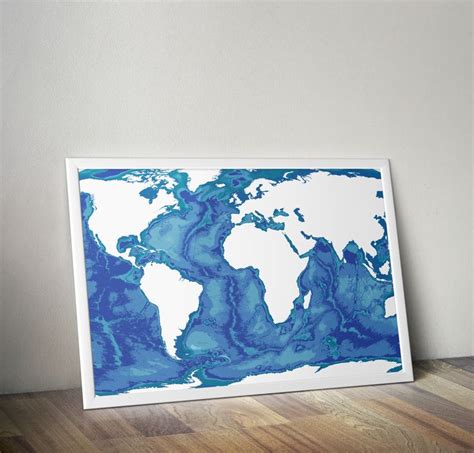 Crazy Bathymetry Poster