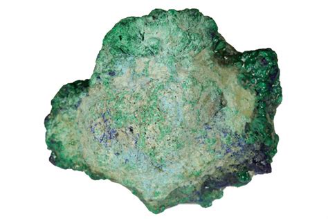 128 Colorful Cutpolished Azurite And Malachite Nodule Siberia
