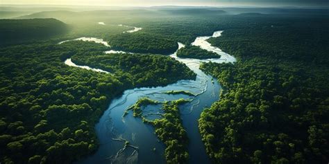 Premium Ai Image Generative Ai Green Beautiful Amazonian Jungle