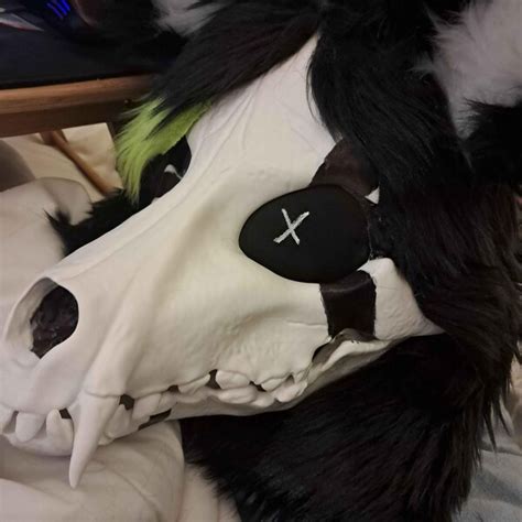 Cosplay Skulldog Skull Dog Mask Fursuit Animal Mask Halloween Cosplay