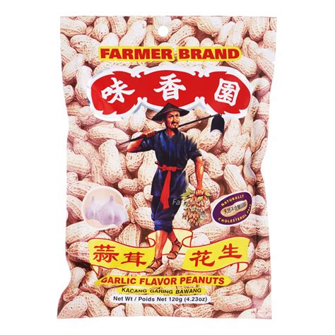 120g X 20pkt Farmer Brand Roasted Peanuts Garlic Kian Seng Chun