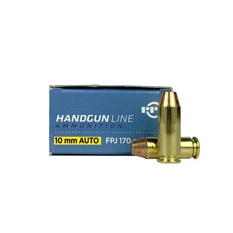 Prvi Partizan 10mm Auto 170 Gr Jacketed Flat Point