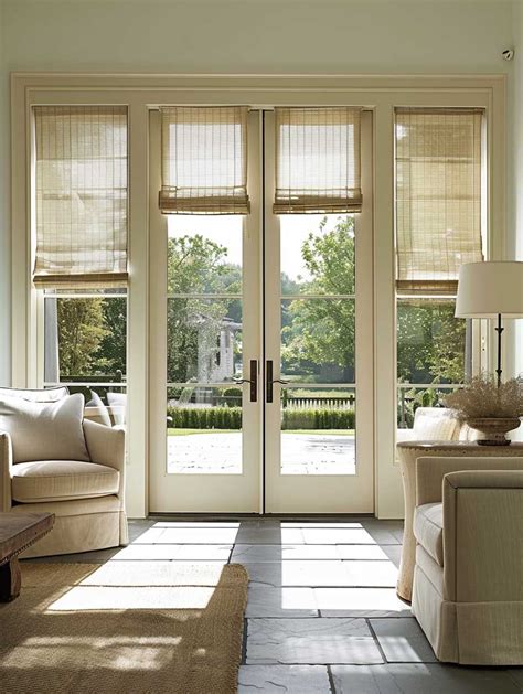 French Door Blinds Ideas — Roller Roman And Sheer Options That Fit The