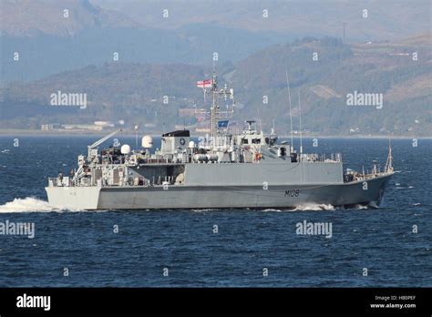 Hms Grimsby M108 A Sandown Class Mine Countermeasures Vessel Of The