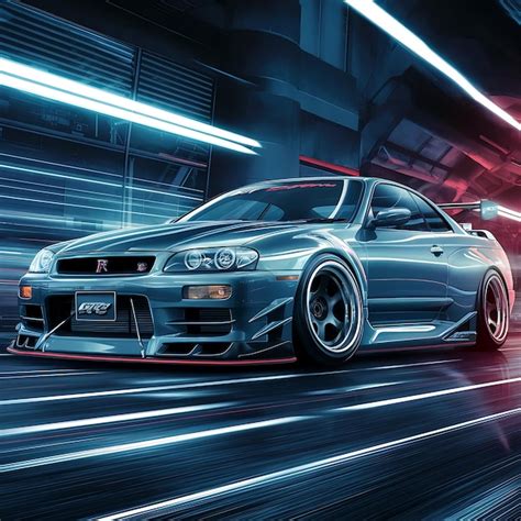 Nissan Gtr R34 Premium Ai Generated Image
