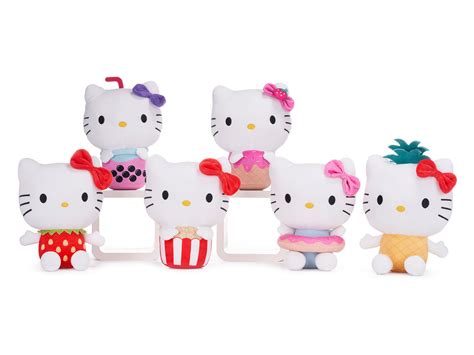 Hello Kitty Popcorn Treats Squishy Kawaii Pluche Knuffel 28 Cm