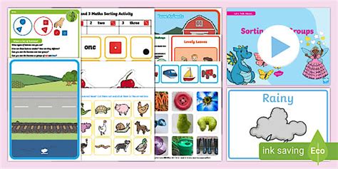 👉 Eyfs Nursery Maths Activity Packs Sorting Twinkl