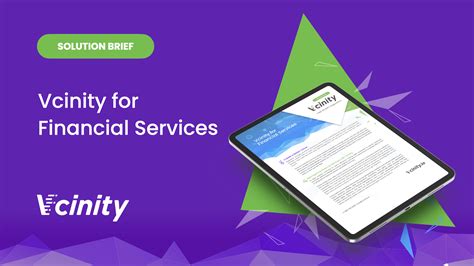 Solution Brief Vcinity For Financial Services Vcinity