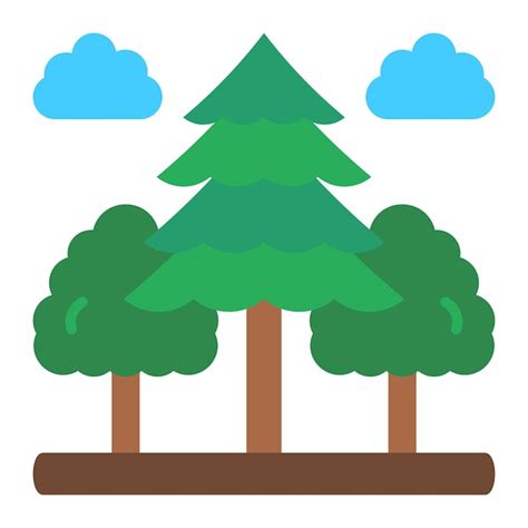 Premium Vector Forest Icon