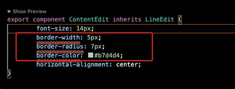 Lineedit Add Border Widthborder Radiusborder Color Properties · Issue