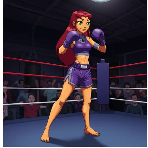 Starfire As A Kickboxer Ai By Bluesableyebryan On Deviantart