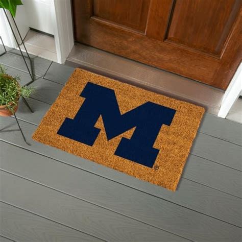 Ncaa University Of Michigan Natural Coir Doormat Official