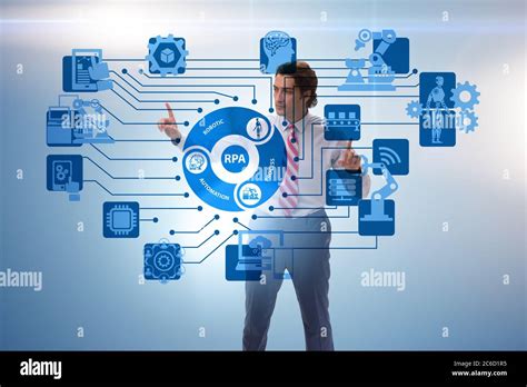 Concept Of The RPA Robotic Process Automation Stock Photo Alamy