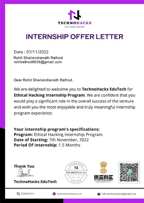 internship ethical hacking ethicalhacking cybersecurity intership