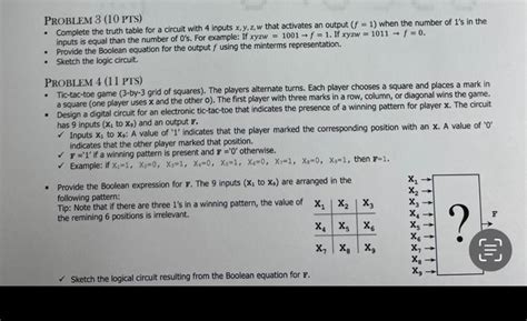 Solved PROBLEM PTS Complete The Truth Table For A Chegg
