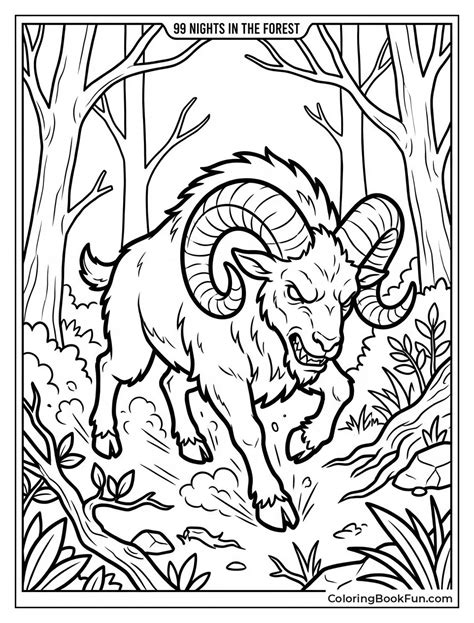 58 99 Nights In The Forest Coloring Pages Free Pdfs Coloringbookfun
