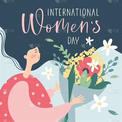 可爱的贺卡女人绘画插图白昼文字矢量汉字妇女问题手写素材 花瓣网