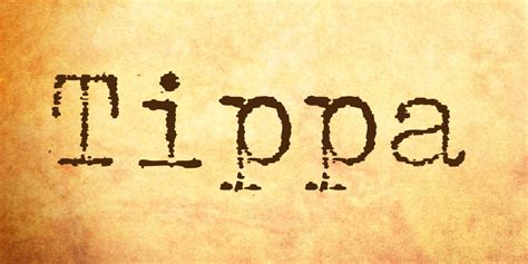 Tippa Font · 1001 Fonts