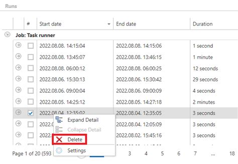 System Log 5 Delete The Job Tech Arrow Documentation Center