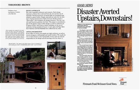 Theodore Brown Architectural Digest August 1991