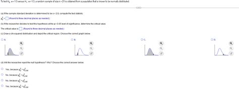Solved A If The Sample Standard Deviation Is Determined To Chegg