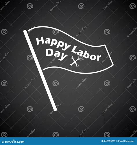 Labor Day Icon Stock Vector Illustration Of Black Construction
