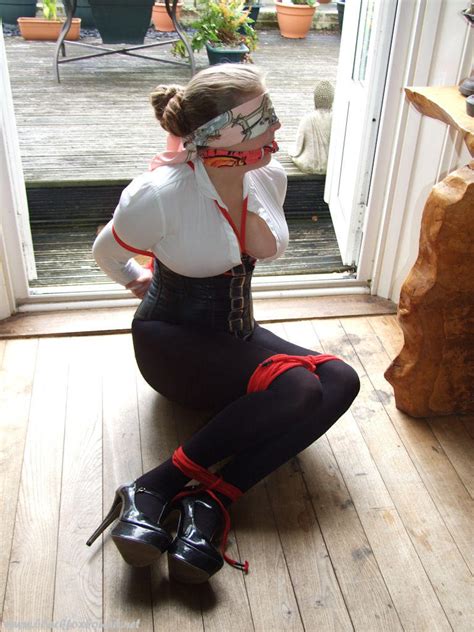 Very Random Selection Of Bondage Series Blonde Chick Is Left Tied Up